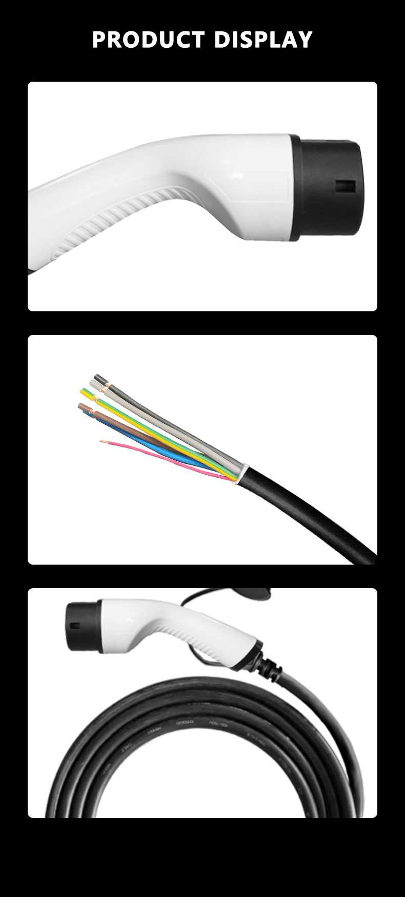 Wholesale HENGYI 3PHASE 32A Type 2 Open End EV Charging Cable 5M ...